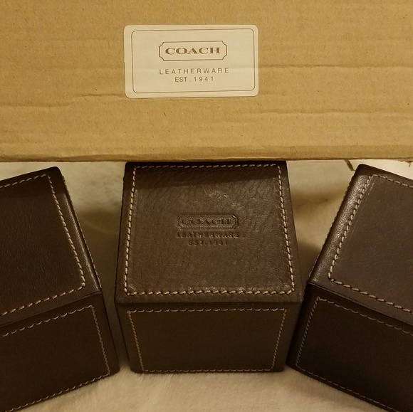 Coach | Accessories | Rare Coach Leather Stacking Cubes Nib | Poshmark